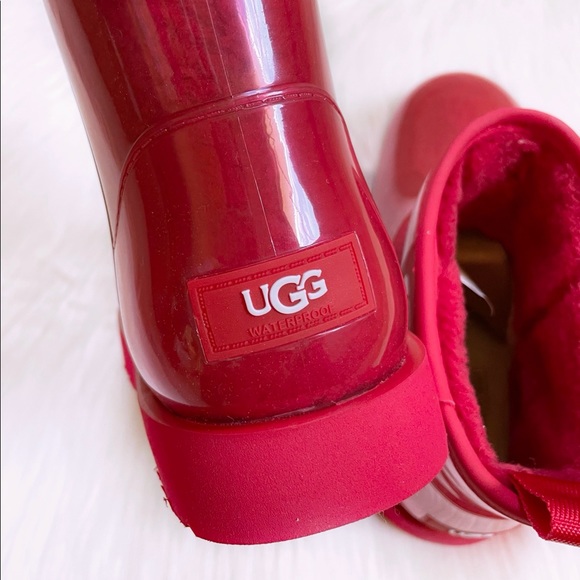 UGG | Shoes | Ugg Womens Classic Clear Mini Waterproof Boots In Ribbon ...